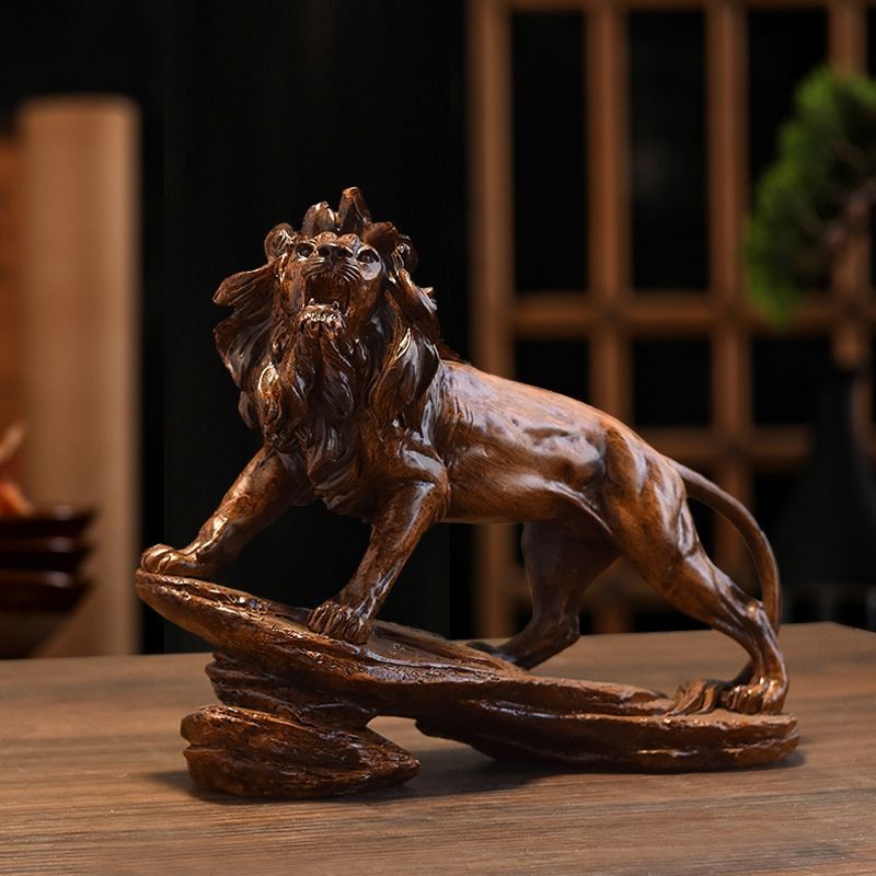 Three-dimensional Modern American Lion Roar Ornaments Injection Molding ...