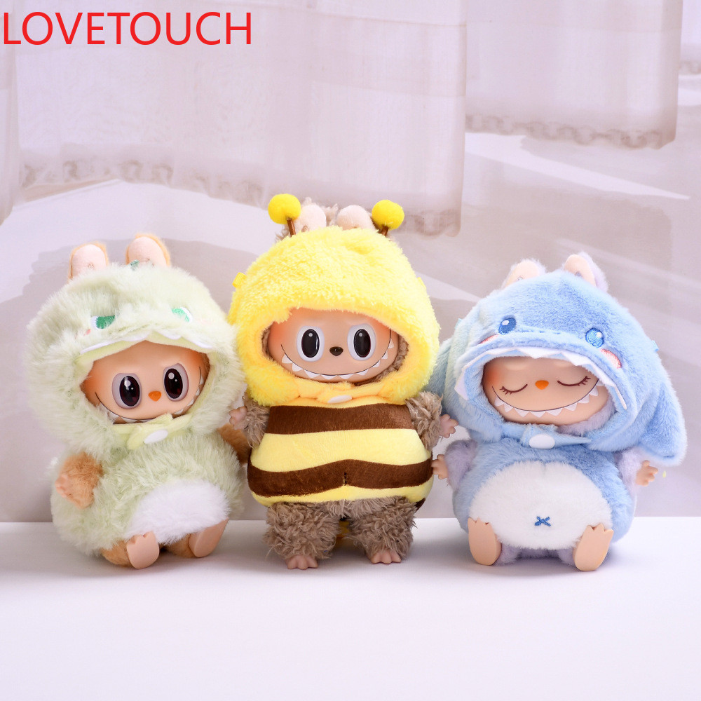 [Clothes only] For 17 CM Pendant Labubu of Bee Dinosaur Shark Costume ...