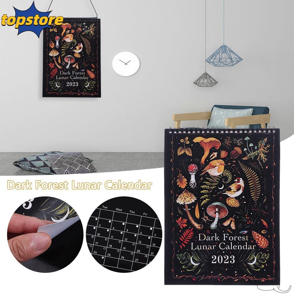 TOPSTORE Dark Forest Lunar Calendar Creatures Time Planning Original ...