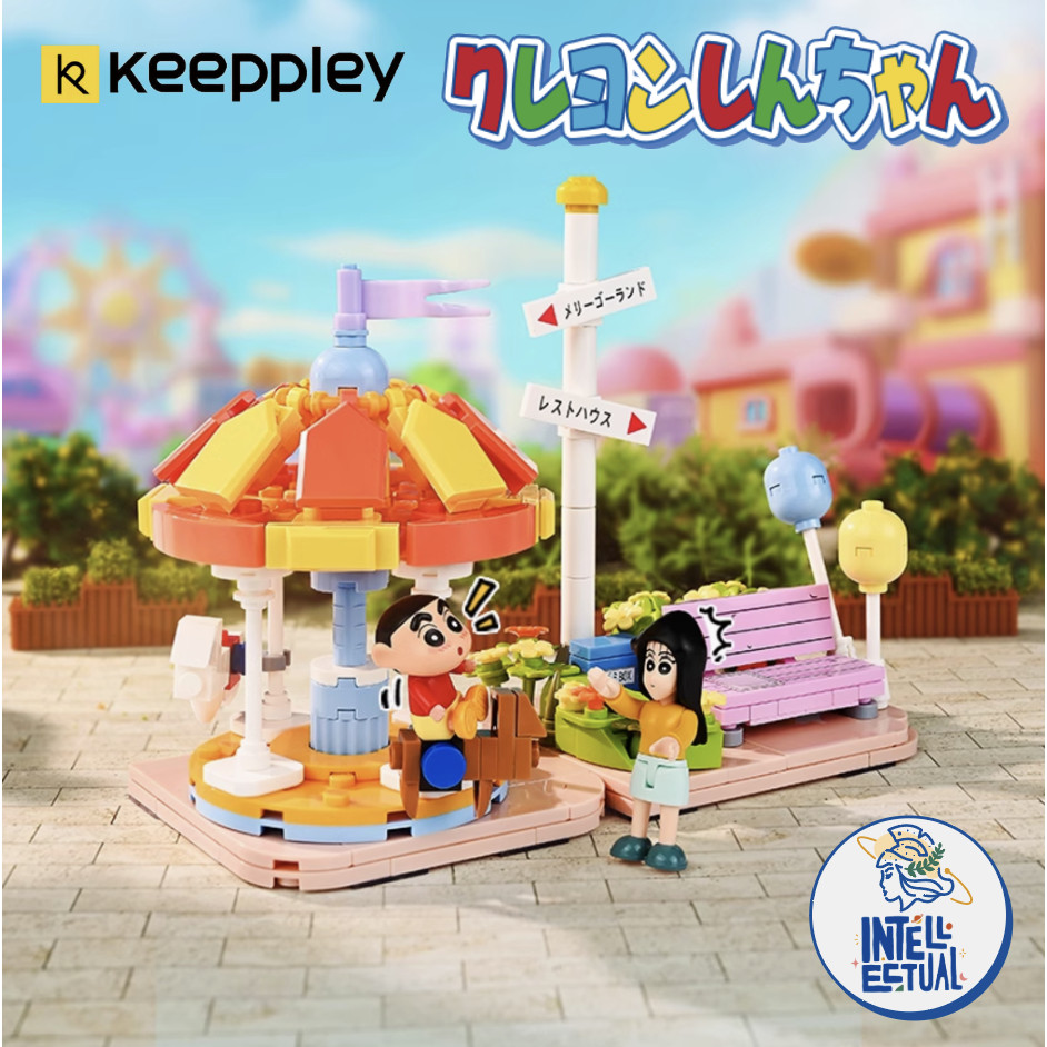 Free Shipping [Keeppley Crayon Shin-chan Happy Playground] Building ...