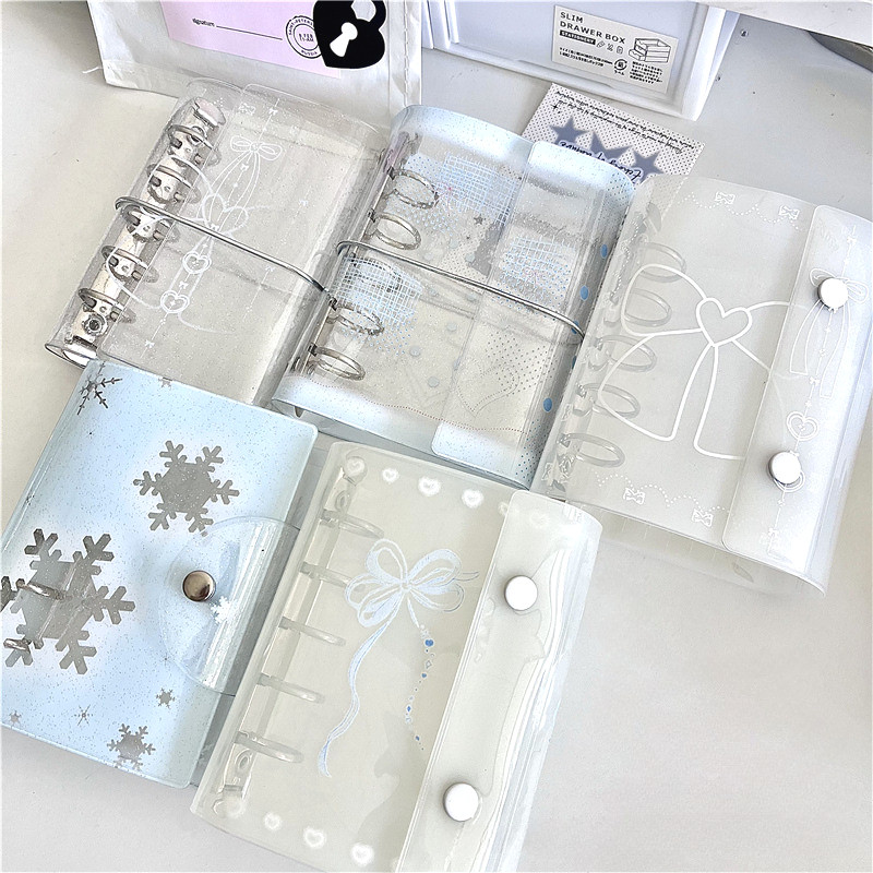 Ins M5 Binder Transparent Cover Loose-leaf Binder DIY Scrapbook ...