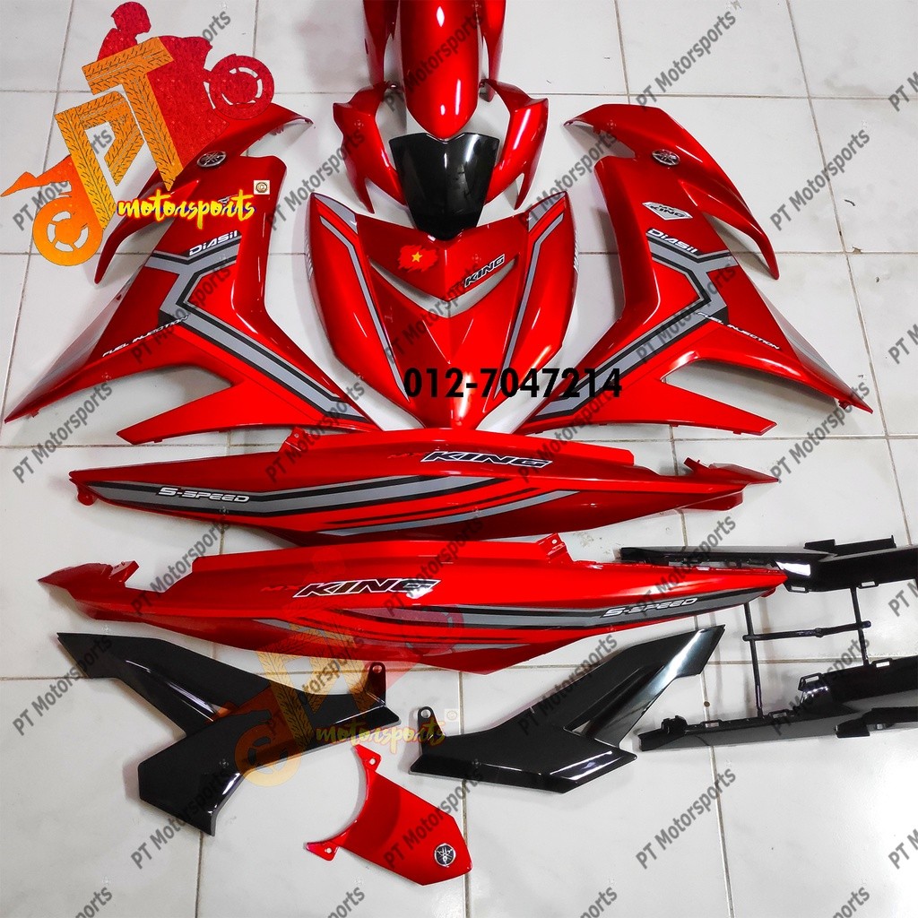 Yamaha Y15 Y15ZR Y150 V1 V2 Cover Set Candy Red RM7 Api Merah Exciter ...
