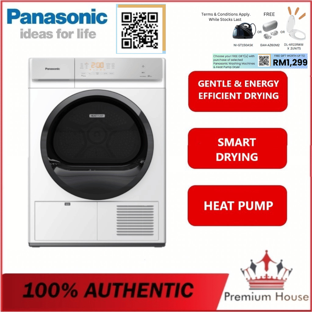 [New] Panasonic 9kg Care+ Edition Efficient Heat Pump Dryer NH ...