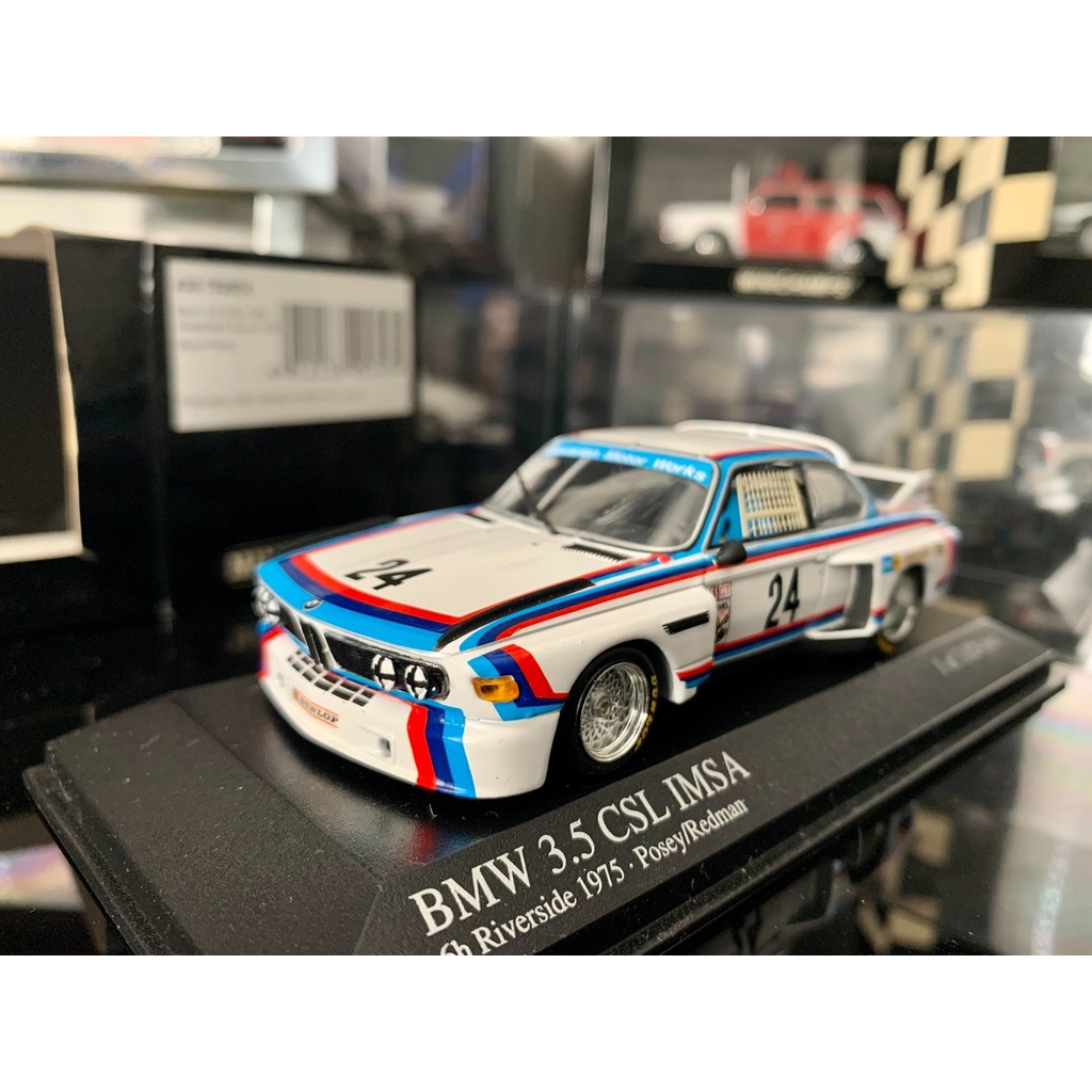 [Ready Stock] Mini Cut 1 43 BMW BMW 3.5 CSL IMSA Riverside Six-Hour Sai ...