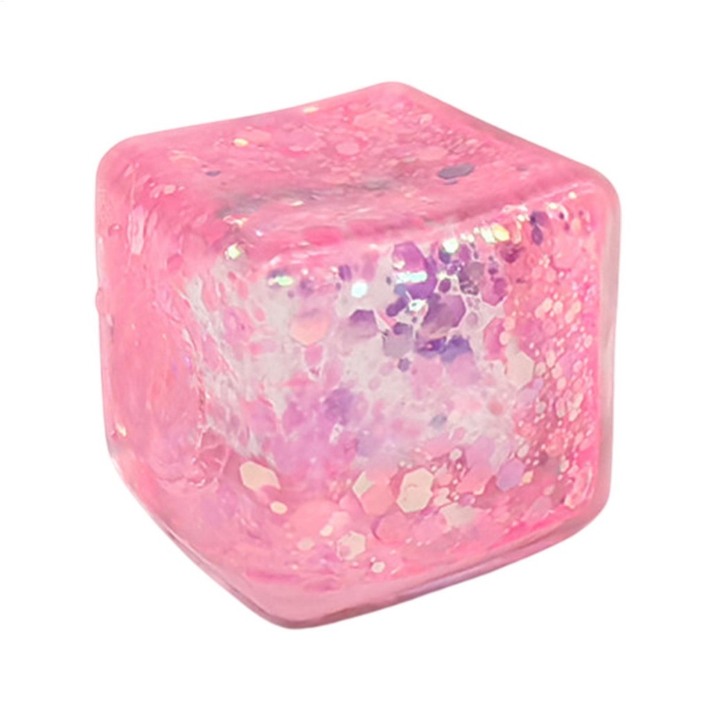 Fidget Toys Adults Stress Ball Clear Gel-like Appearance Cube Fidget ...