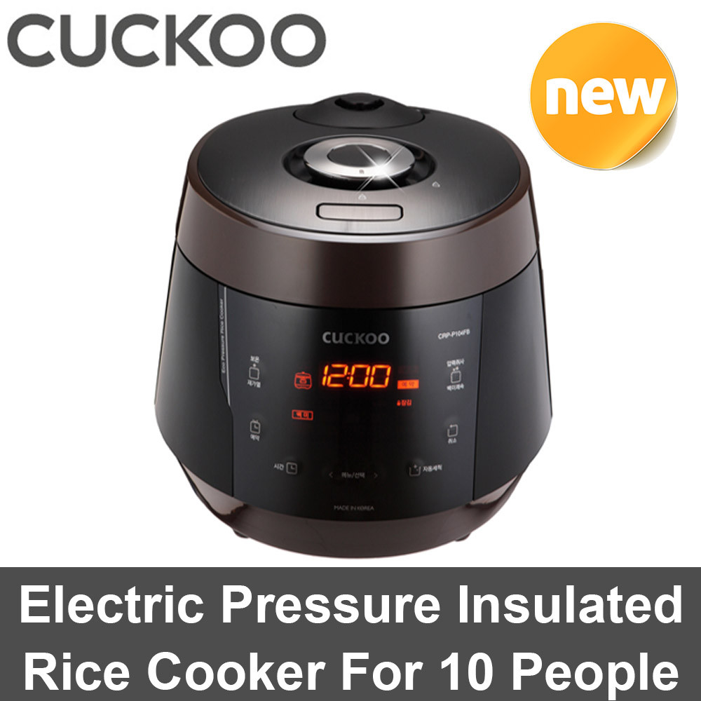 CUCKOO CRP-P1015FB Korea Electric Pressure Insulated Rice Cooker for 10 ...