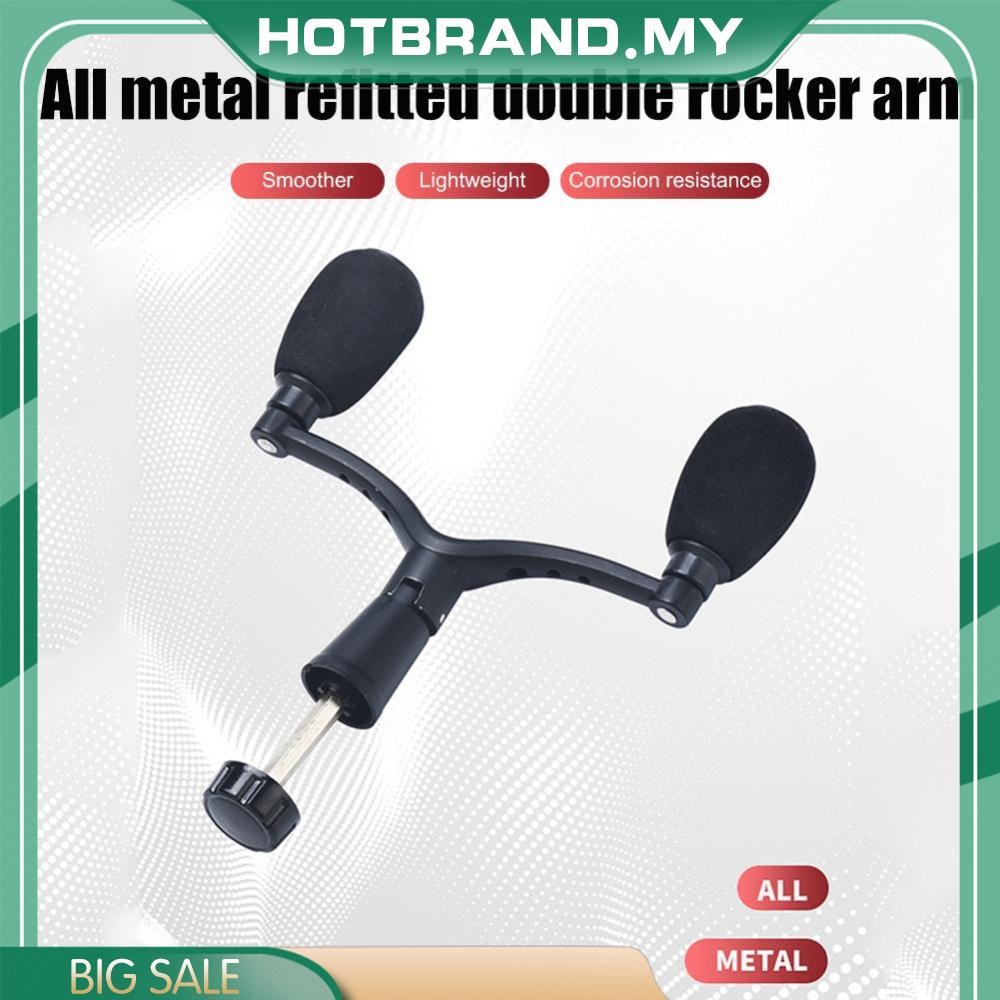 [Hotbrand.my] Fishing Reel Double Handle Grip Rocker Arm Spinning Wheel ...