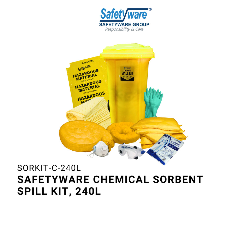SAFETYWARE Chemical Sorbent Spill Kit 240L | Shopee Malaysia