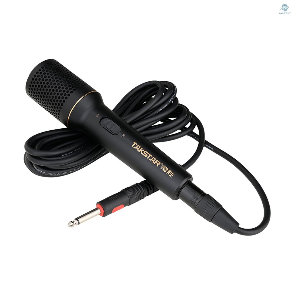 Yor)TAKSTAR Handheld Microphone Cardioid Dynamic Vocal Mic Wired XLR ...