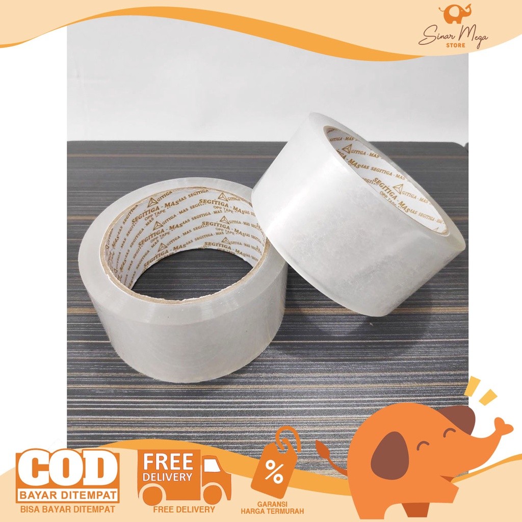 Triangle Mas OPP Duct Tape 48 x 90 Y / Insulating Tape 48mm Clear Brown ...
