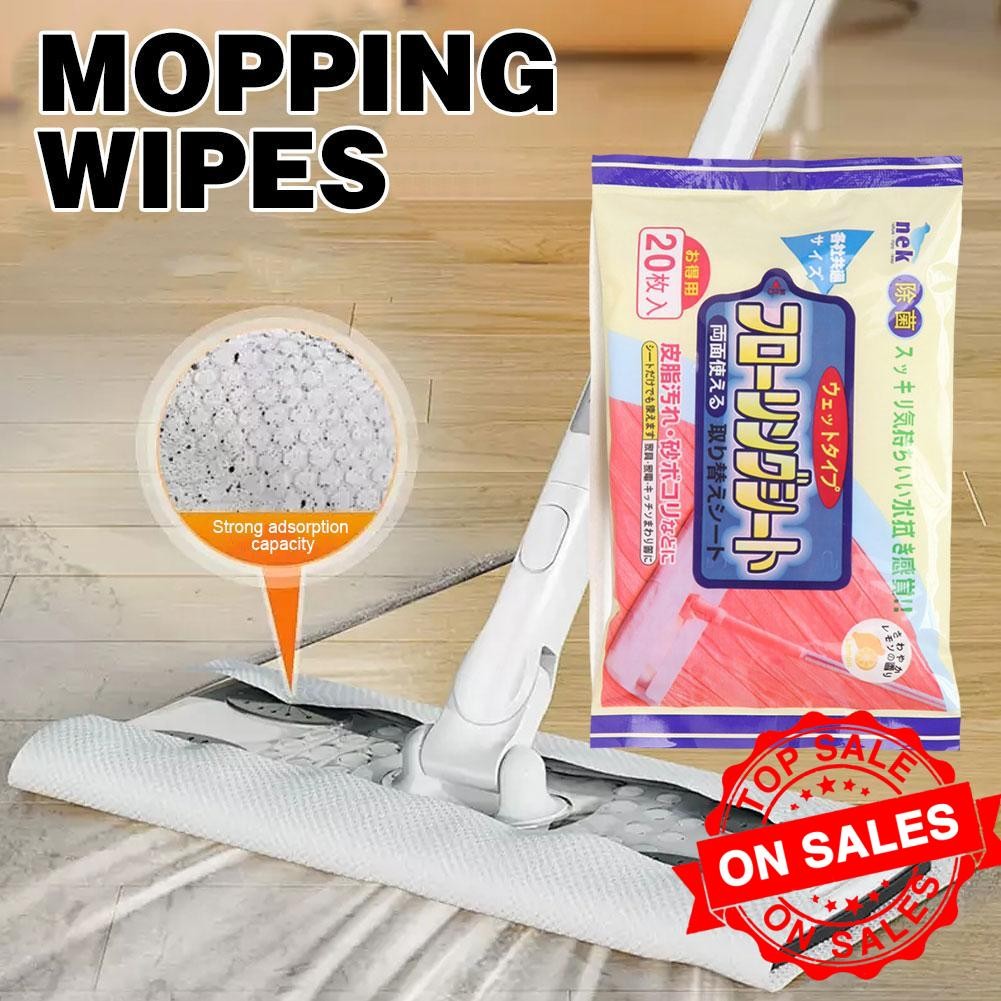 Bag Disposable Floor Wipes Broom Mop Tissue Wet Dry Paper Tissue Wipes ...