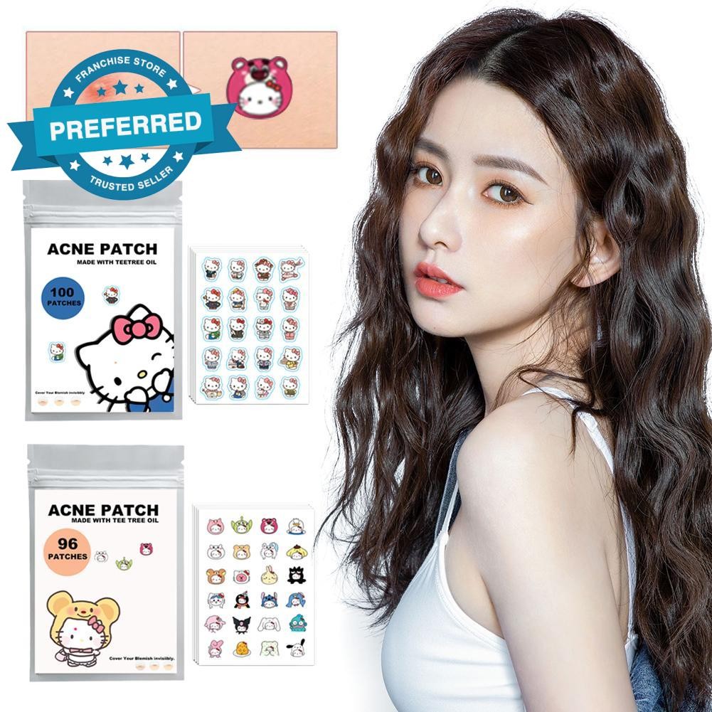 Set Cute Hello Kitty Acne Patch Cartoon Series Acne Patch Pe T5k4 | Shopee Malaysia