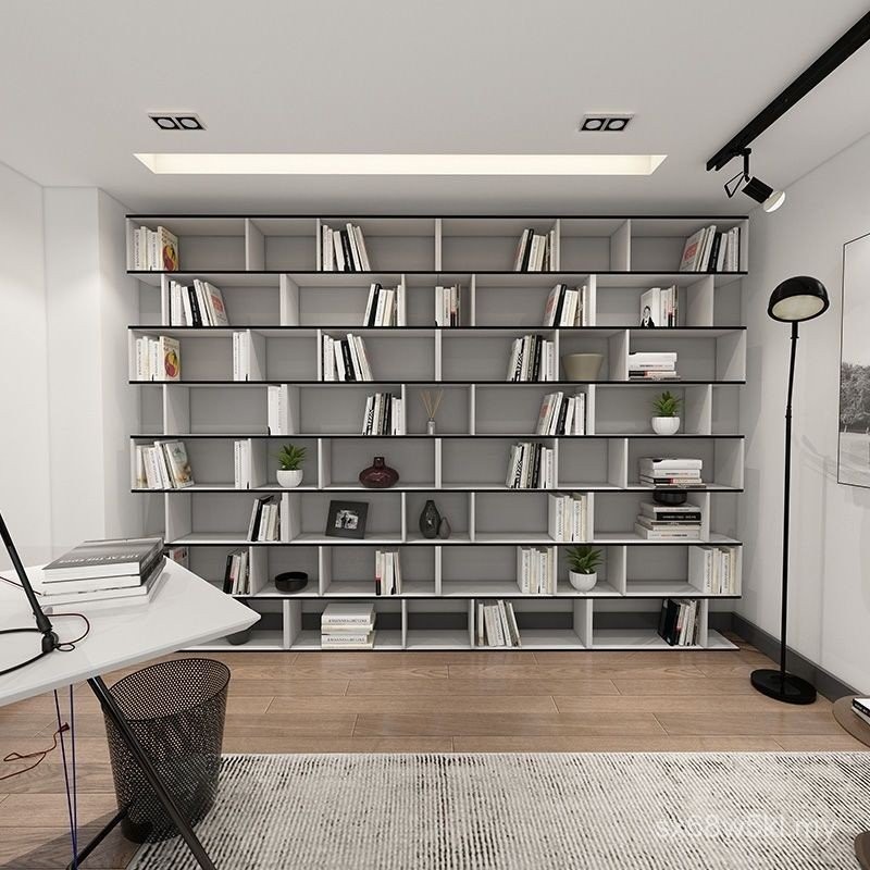 Rak buku muka dinding kreatif, rak buku, banyak lapisan bilik tidur ...