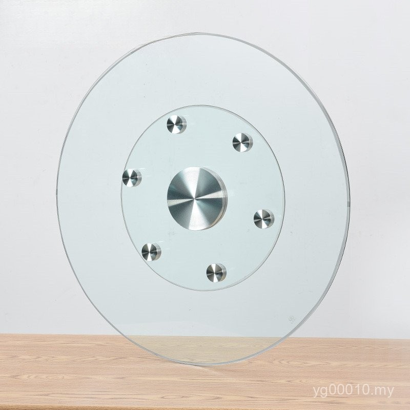 Round Table Hotel Turntable Tempered Glass Explosion-Proof Turntable ...