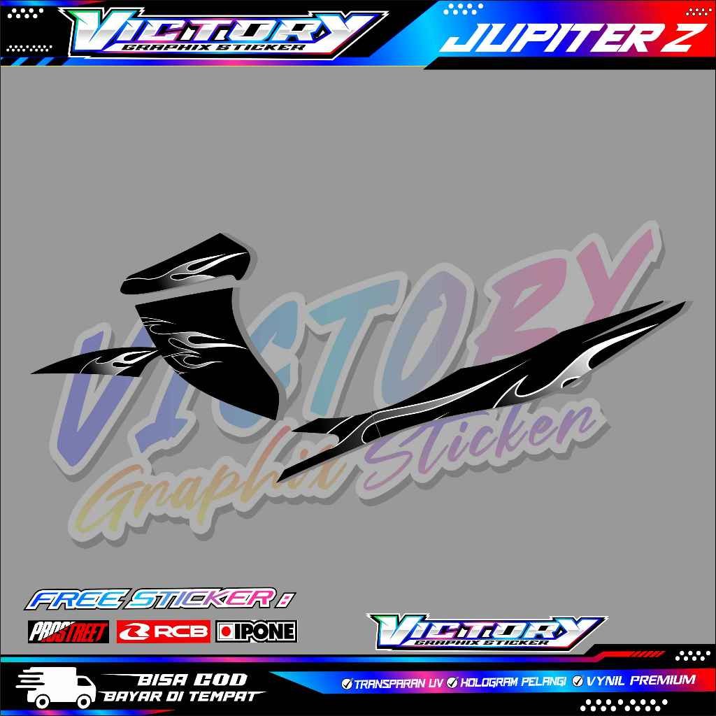 Yamaha Jupiter Z Variation Striping Flame Design / Jupiter Z Motorcycle ...