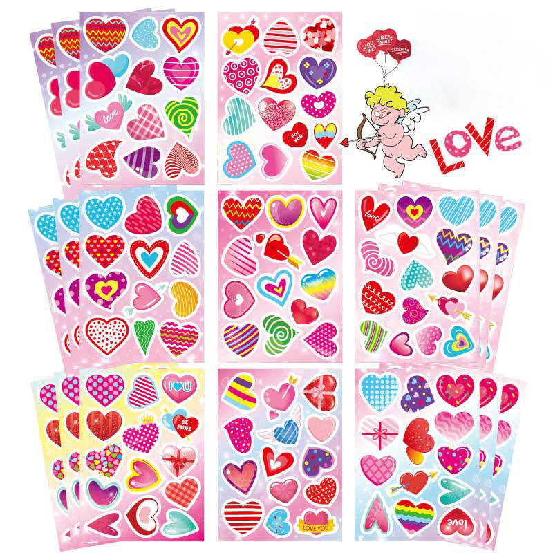 New Love Heart Stickers Wedding Party Valentines Day Gift Box Bag Decor ...