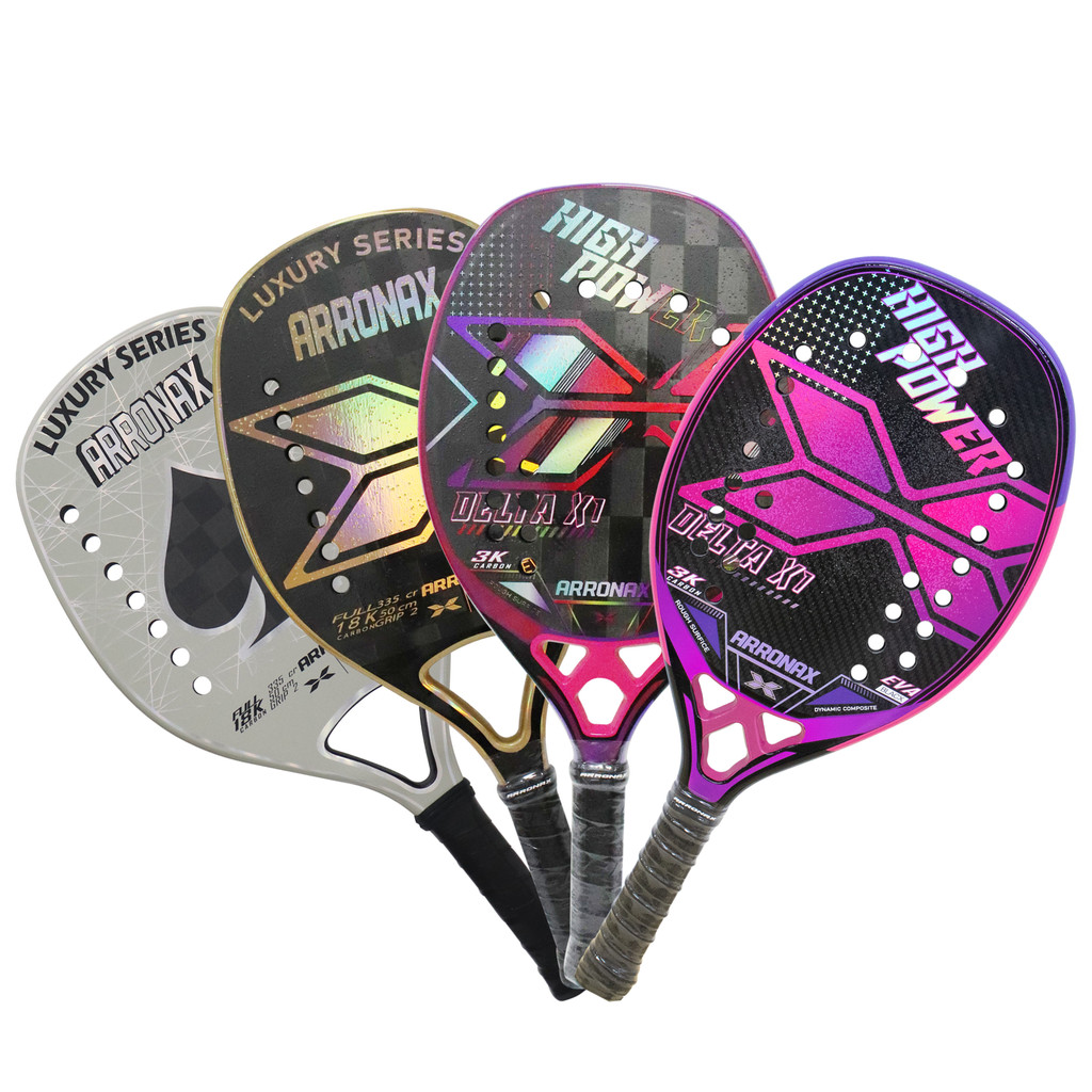 ARRONAX-Beach Tennis Racket, 100% Carbon Fiber, 3K 12K 18K ...