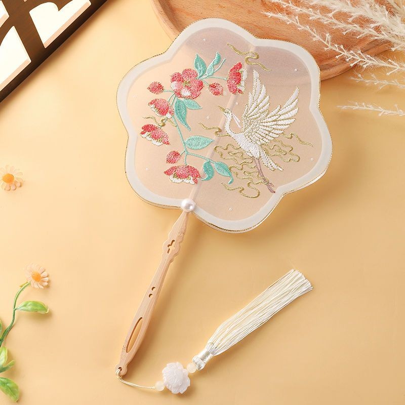Ancient Group Fan Palace Fan Classical Embroidery Fan Chinese Long ...