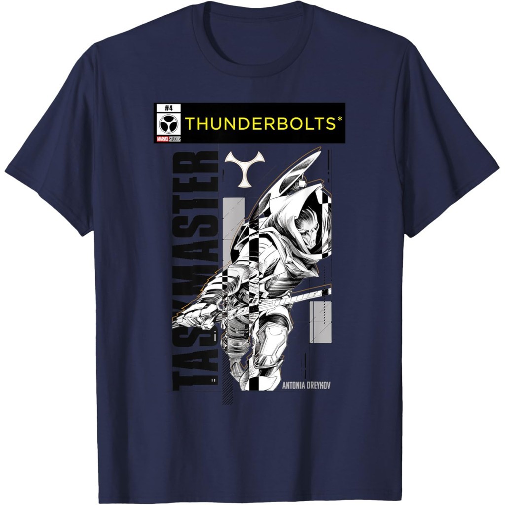 Marvel Studios Thunderbolts Adult T-Shirt Taskmaster B&W Comic Cover T ...