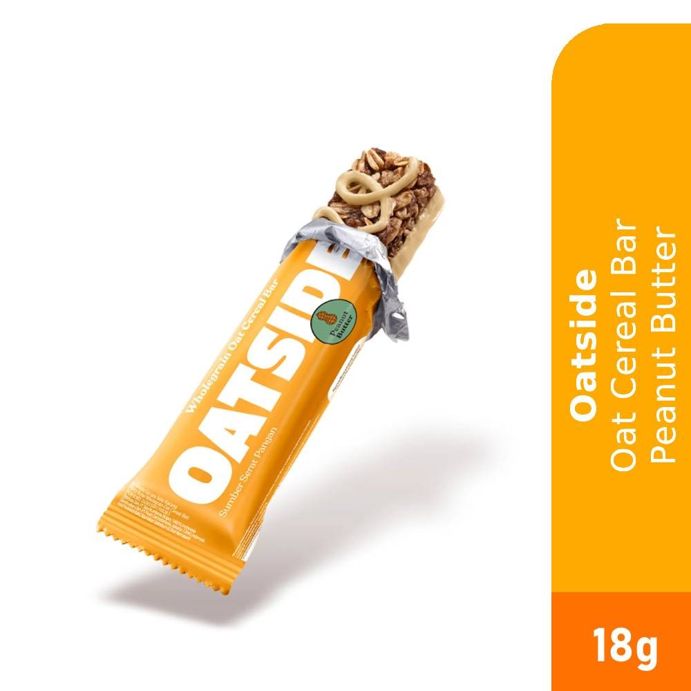 OATSIDE Cereal Bar 18g - Peanut Butter, Oatside Bar, Snacks HMS ...