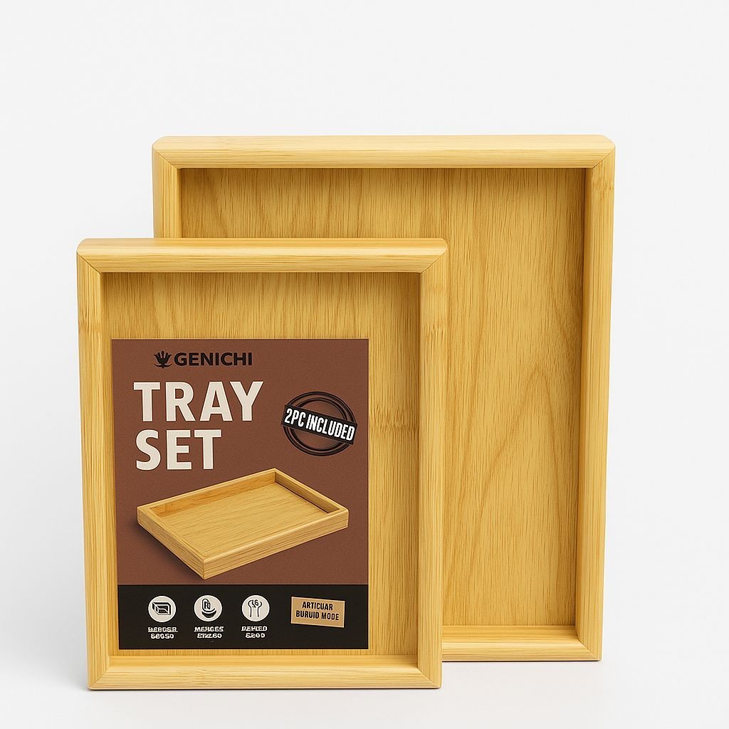 41212 BAMBOO SERVING TRAY HANDMADE HOME DECORATIVE TRAY FOOD TRAY ...