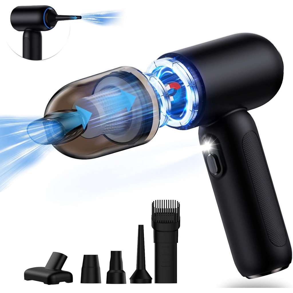 Handheld Car Vacuum Cleaner Cordless, 18000PA High Power Car Vacuum ...