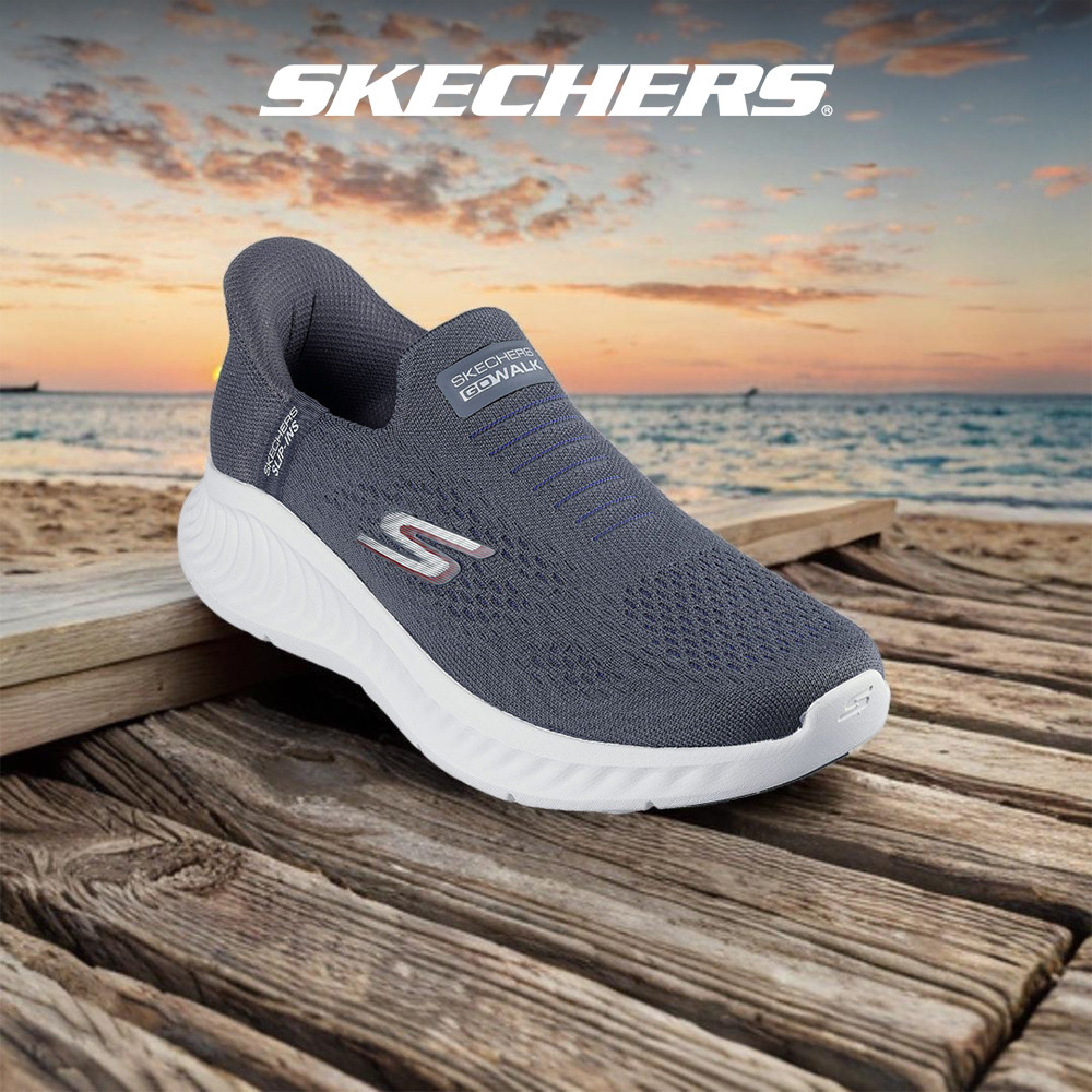 Skechers Men Slip-ins GOwalk Now Sauntered Walking Shoes - 216372-CHAR ...