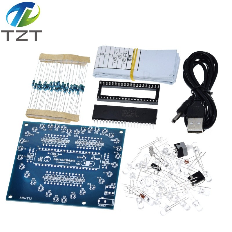 DIY Electronic KIT Heart shape Colorful glare LED RGB module Love Water ...