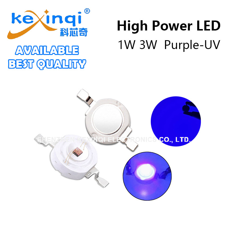 (10pcs) High Power LED Beads 1W 3W High-Brightness UV Ultraviolet ...