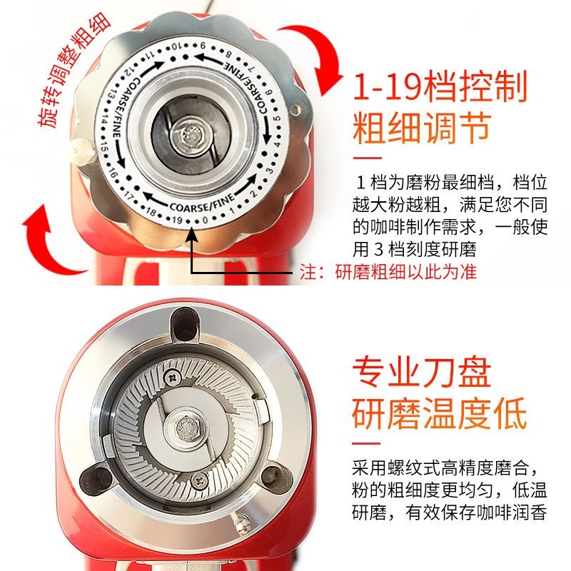 Commercial Electric Grinder Coffee Bean Italian Grinder Instant ...