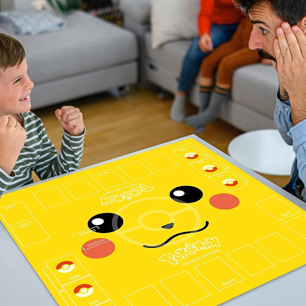 Pokémon TCG PTCG Card Playmat Battle Plate Two Person Pokemon Card Pad ...
