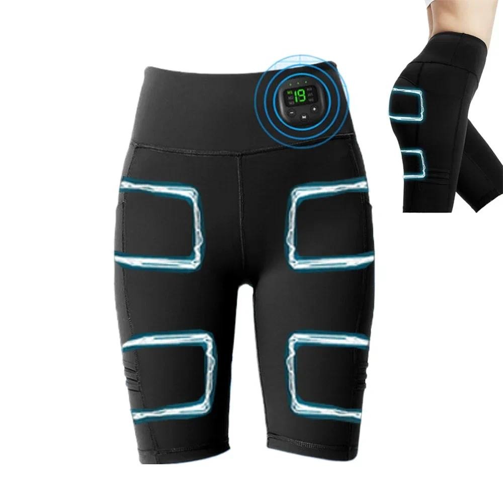 EMS Muscle Stimulation Massage Pants Intelligent Slimming Hip Shaper ...