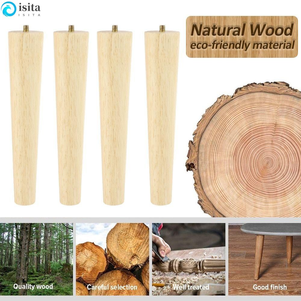 ISITA Wood Furniture Leg Sofa Leg Hardware Accessories 6-20cm For Sofa ...
