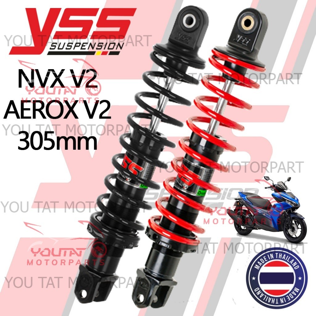 YSS SUPENSION YAMAHA NVX V2 AEROX V2 HEAVY DUTY DTG PLUS ADJUSTABLE ...
