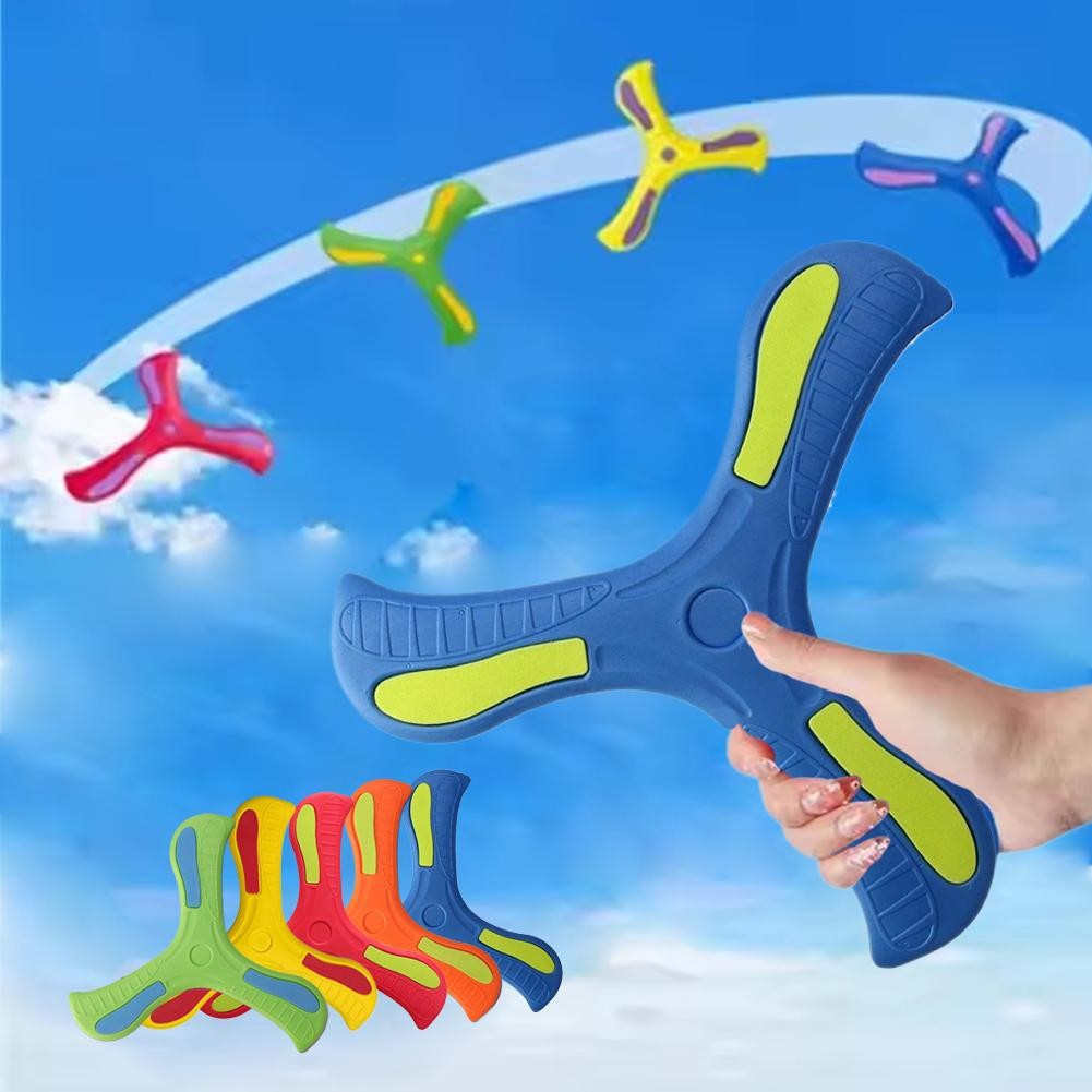 Child Safety Boomerang Three-leaf Design Soft Long Tail Toy Parent ...