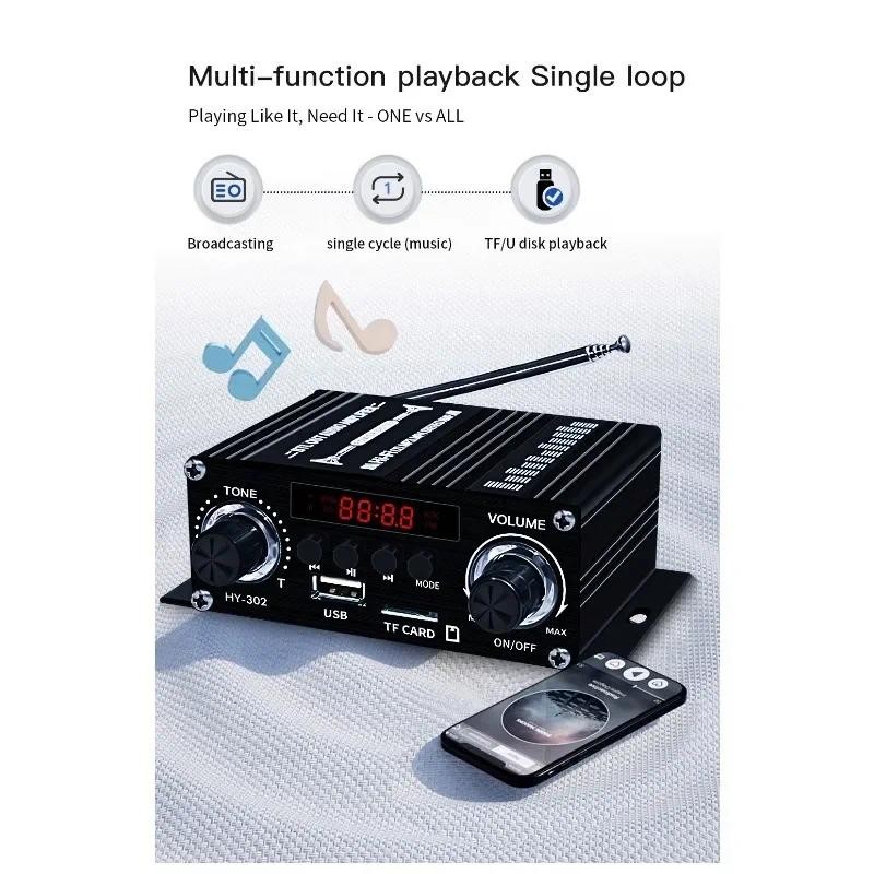 2024 New Digital Bluetooth Amplifier 12V Home Car 2 Channel HIFI Sound ...