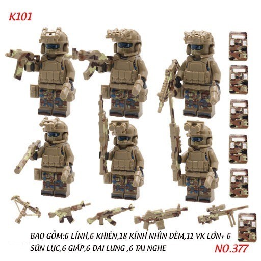 M15 swat army assembly toy, military assembly model - Combo set of 6 ...