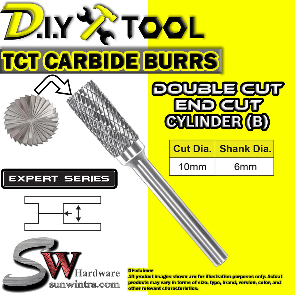 SW Hardware High Quality TCT Carbide Burrs Expert Series Cylinder Ball ...