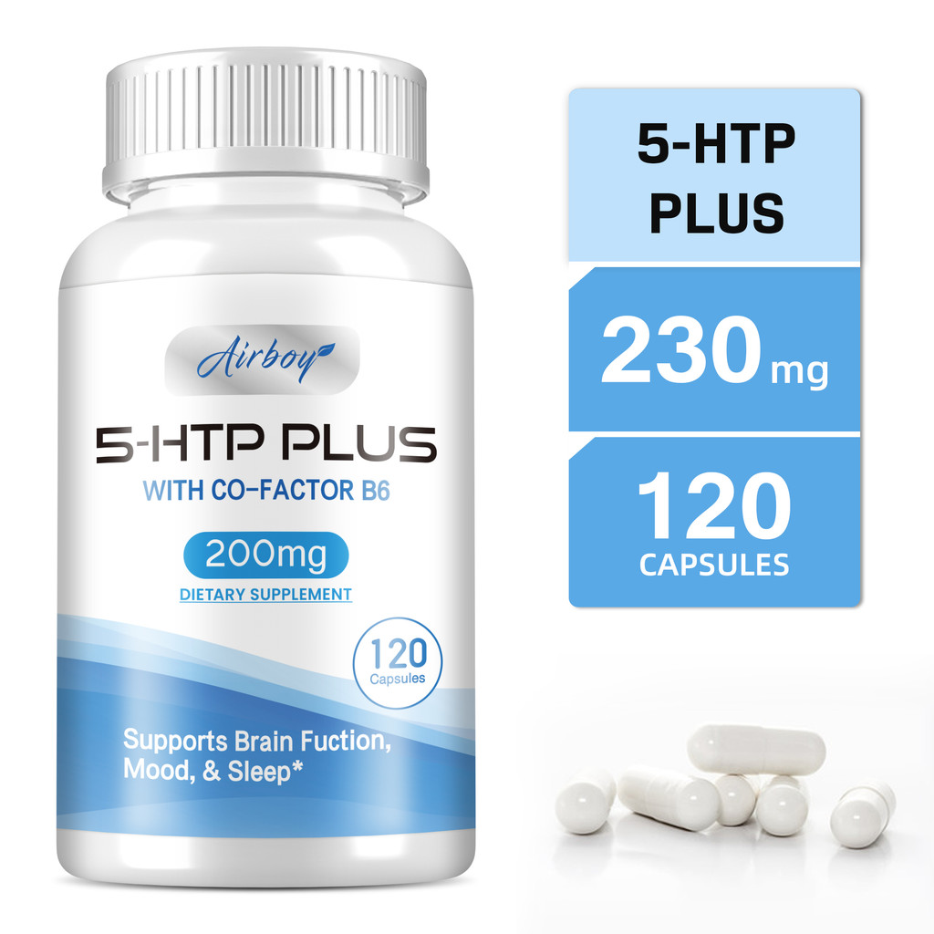 5-HTP PLUS，120 capsules, Natural Sleep Aid Helps Soothe emotions ...