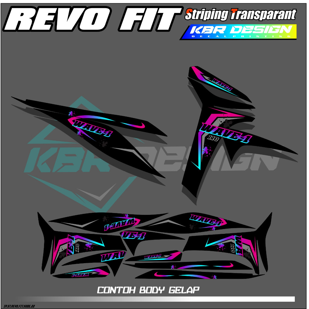 HONDA REVO FIT HONDA REVO FI MOTORCYCLE STRIPING STICKERS. VINYL AND ...
