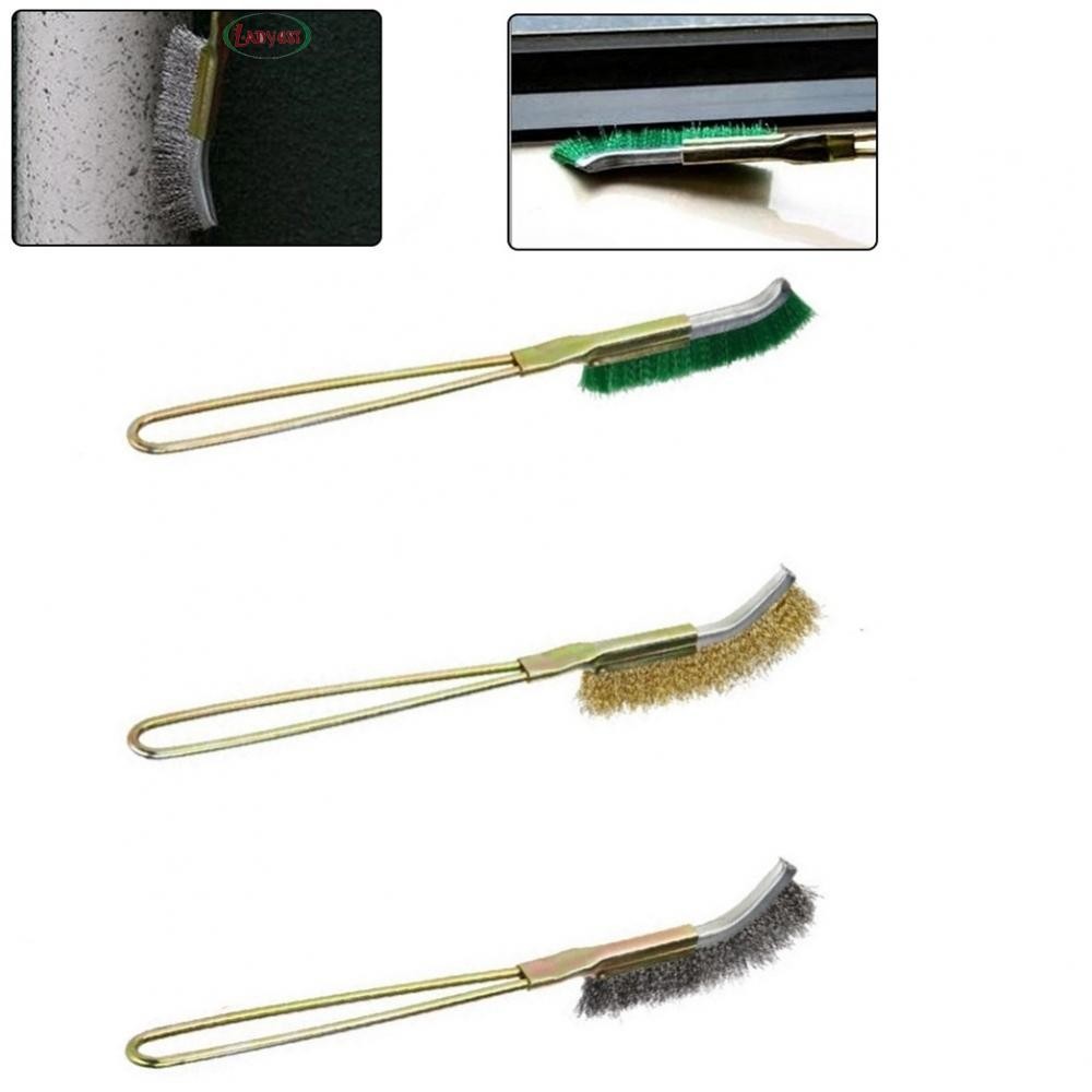 【LADY】Wire Brush Brass Nylon With Steel Brushes Rust Remover Cleaning ...