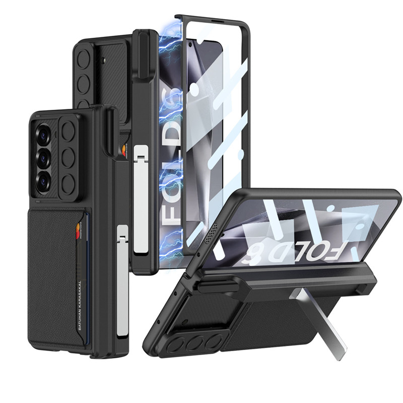 For Samsung Galaxy Z Fold 6 case with S Pen slot Fold5 cover with glass ...