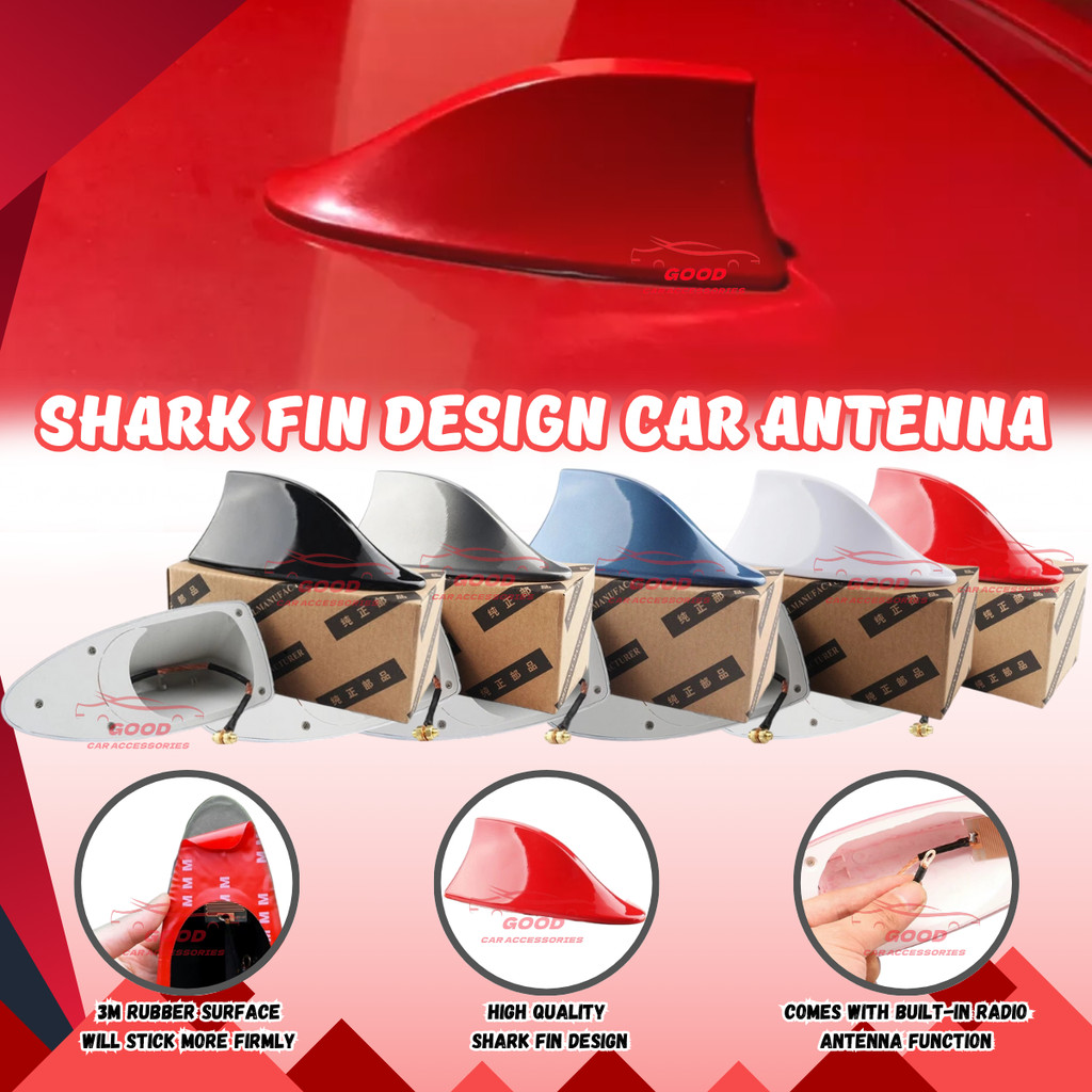 Universal Car Radio Shark Fin Car Shark Antenna Radio FM Signal Design ...