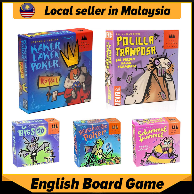 Kaker Laken Card Game(Royal Cockroach / Cheating Moth /Biss 20) Family ...