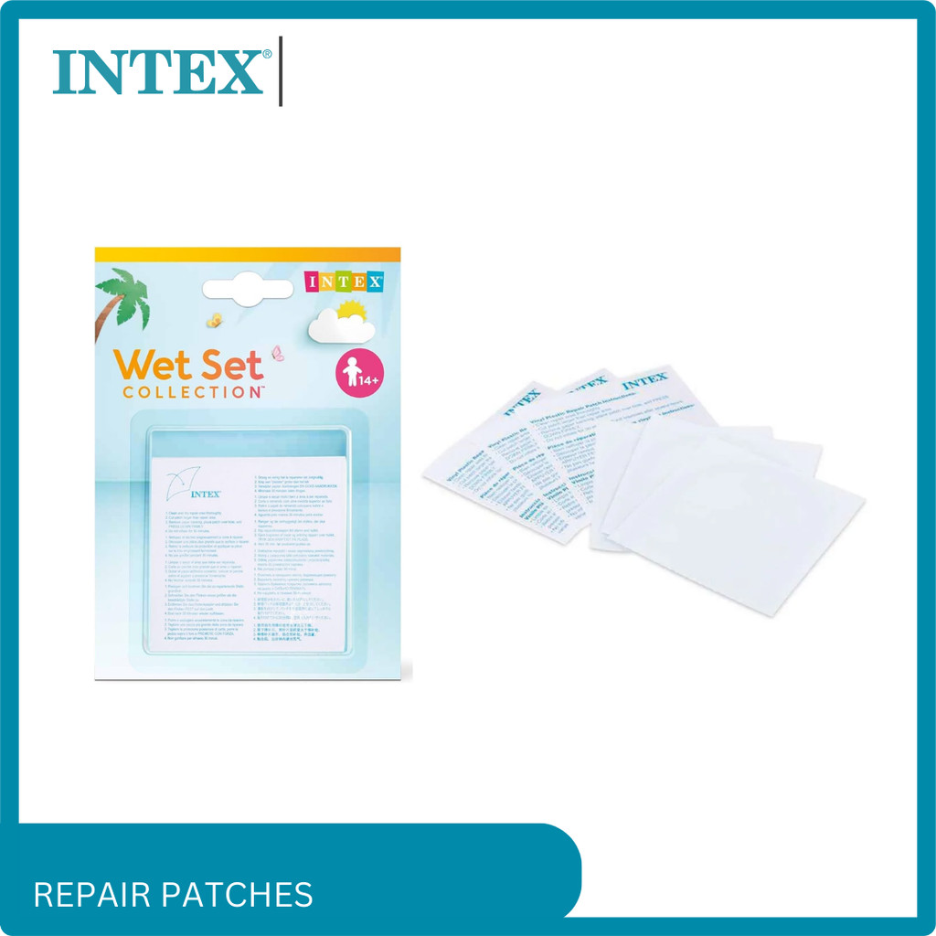 6 in 1 Original Intex Repair Patch Tampal Tilam Bocor Kolam Bocor ...