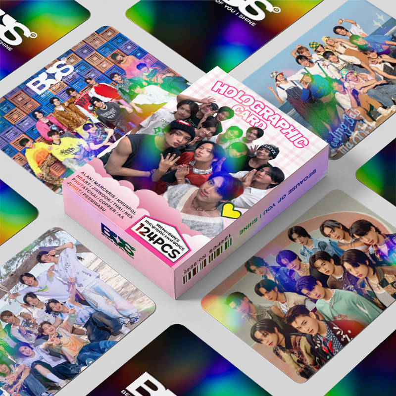 KPOP 124pcs/box BUS Photocards BUS KPOP Holographic LOMO Card ...
