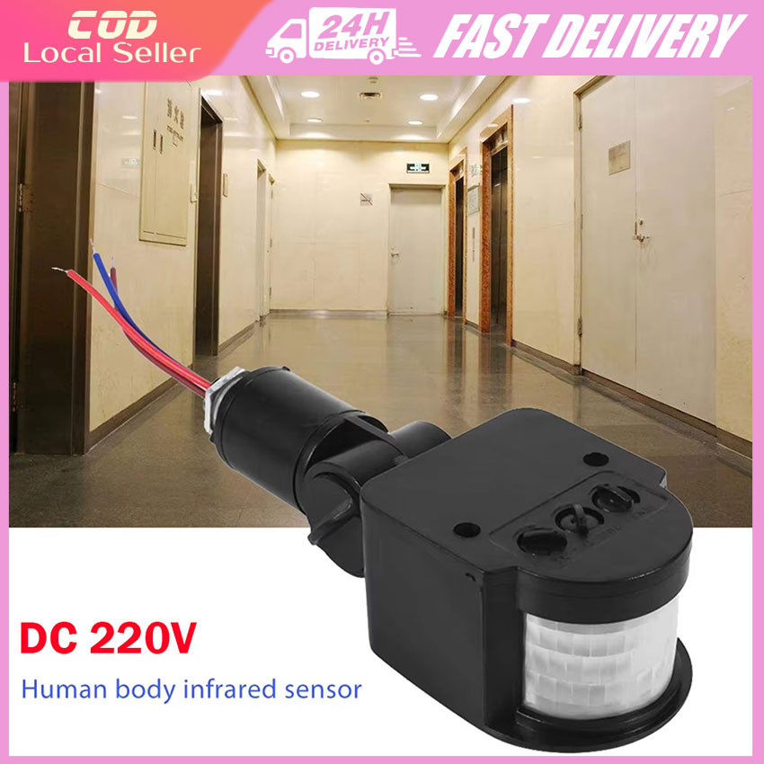 PIR Motion Sensor Automatic Infrared 180° Rotating Body Switch Security ...