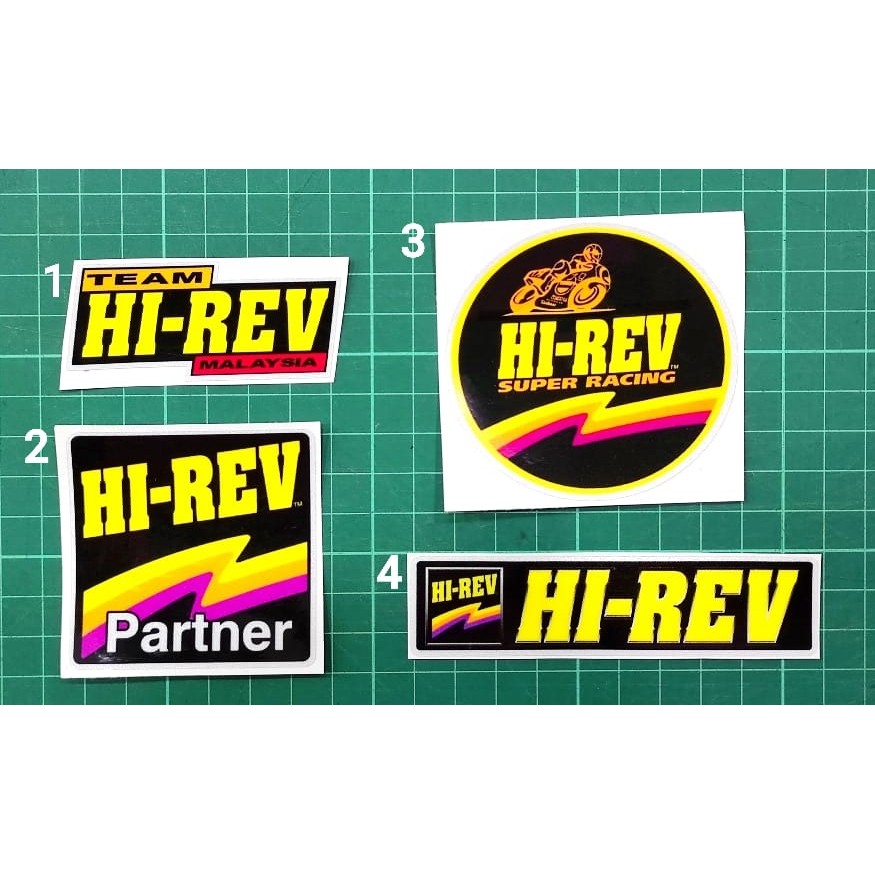 Hi-Rev / HI-REV Lubricants Engine Oil Logo Sticker Printing Laminated ...