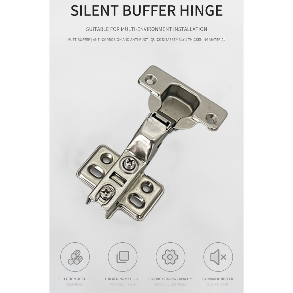 Cabinet Door Hinge 105 Degree Embed Hydraulic Hinge Door | Shopee Malaysia