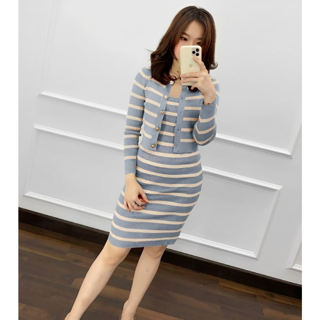 [KD]Ms Pocket Knit Set Ld 100 - 110 cm P 40 cm - Ld 90 - 100 cm P 110 ...